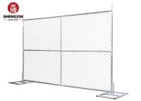 China Diamond Mesh PVC Coated Chain Link Temporary Fence For Building Site for sale