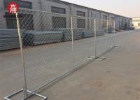 China Galvanized Metal 1.2m Chain Link Temporary Fence For Temp Building for sale