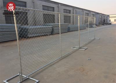 China Galvanized Metal 1.2m Chain Link Temporary Fence For Temp Building for sale