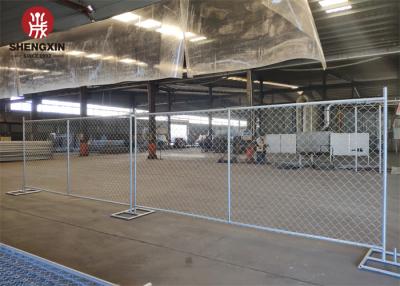 China Diamond Mesh PVC Coated Chain Link Temporary Fence For Building Site for sale