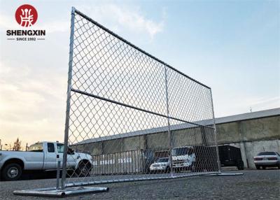 China No Bolting Moveable Chain Link Fence Dia 4mm Construction Fence Panels for sale