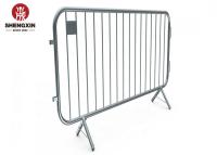China Temporary Traffic 100mm Steel Pedestrian Barriers Portable Steel Barricade for sale
