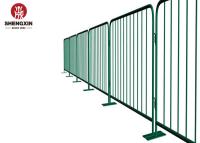 China Zinc Coated 2.4x1.5m Crowd Control Barrier For Secure Construction Sites for sale