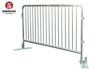 China Powder Coating Height 1.0m Crowd Control Barrier Detached Flat Feet for sale