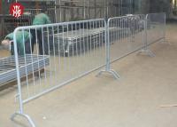 China Zinc Coated 2.4x1.5m Crowd Control Barrier For Secure Construction Sites for sale