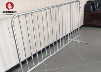 China Temporary 1mx2m Crowd Control Barrier Metal Pipe Steel For Event for sale