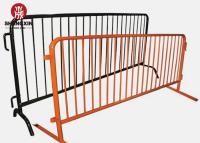China Galvanized 120mm Pedestrian Control Barriers Safety Crowd Control for sale