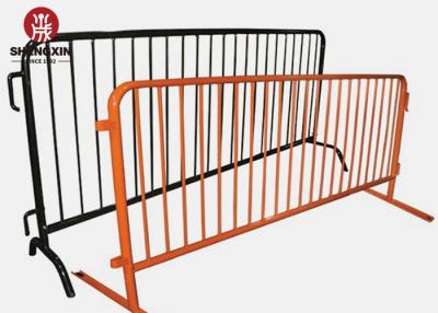 China Galvanized 120mm Pedestrian Control Barriers Safety Crowd Control for sale