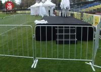 China Temporary Traffic 100mm Steel Pedestrian Barriers Portable Steel Barricade for sale