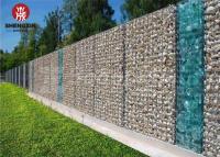 China Galvanized Q195 Gabion Wall Baskets 100x100mm Hole Size for sale