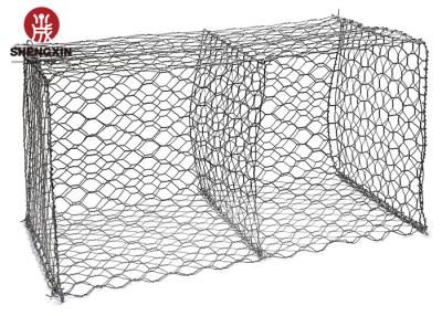 China Heavy Galvanized Hexagonal Woven Steel Q195 Wire Mesh Gabion Box To Form Retaining Walls for sale