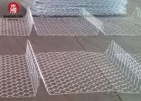 China anti corrosive 3.0mm Hexagonal Wire Netting PVC Coated Gabion Baskets for sale