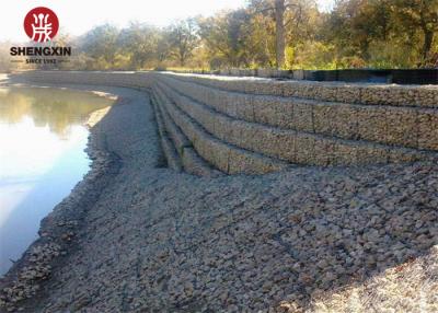China 100m Welded Gabion Baskets Hexagonal Gabion Mesh For River Flood Control for sale