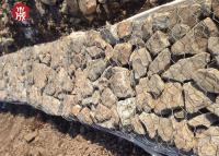 China 100m Welded Gabion Baskets Hexagonal Gabion Mesh For River Flood Control for sale