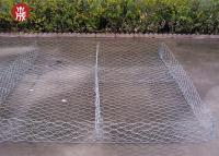 China Hexagonal Woven Mesh  2.2mm Gabion Wall Baskets River Bank Protection for sale