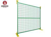 China 60x150mm Portable Temporary Fence PVC Coated For Garden for sale