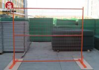China Powder Coated 6ftx10ft Free Standing Temporary Fence For Construction Site for sale