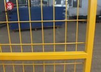 China Movable Dia 3.5mm Portable Construction Fence 60x150mm Mesh Size for sale