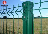 China Longitudinal Folds 2.5m Metal Welded Fence Round Post V Mesh Fencing Panels for sale