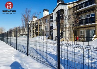 China Square Hole V Mesh Fence Panels Iron Wire Fence For Ball Court for sale