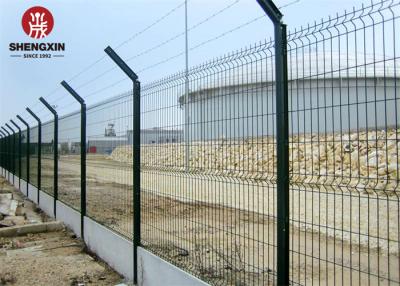China Curved 50x100mm 3D Wire Fence Metal Frame Hot Dipped Galvanized for sale