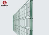 China 2 Fold 1.23m Wire Mesh Security Fence Round Metal Post for sale