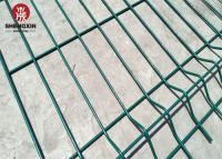 China RAL 6005 Dark Green 3D Wire Fence Round Post For Public Building for sale