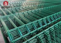 China Bending Processing 1.63m 3D Panel Fence PVC Coated Welded Wire Fence for sale