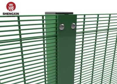 China 4 Bending 358 Anti Climb Security Fence PVC Coated 4mm Wire for sale