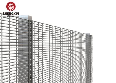 China Covering Galfan H Post 358 Mesh Fencing Panels Low Carbon Steel Mesh for sale