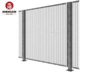 China Iron Wire 2.1m 358 Security Fence Electro Galvanized Buckle Post for sale