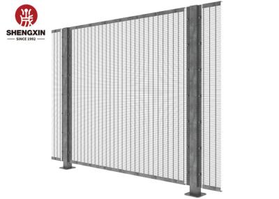 China Iron Wire 2.1m 358 Security Fence Electro Galvanized Buckle Post for sale