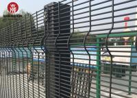 China Welded Mesh 358 Security Fence Anti Climb Powder Coating I Post for sale
