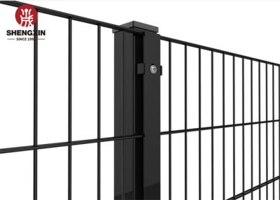 China OD 40x60mm PVC Coated Chain Link Fence Double Wire Mesh Fence For Garden for sale