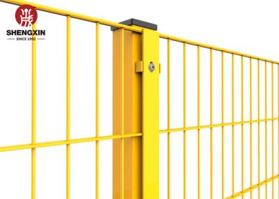 China Gray Steel 50x200mm Double Wire Fence PVC Powder Painting for sale