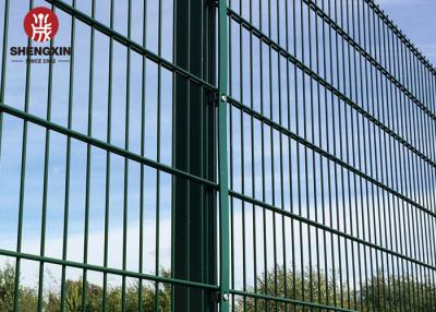 China 2430x2500mm Double Wire Fence 656 Grid Structure For Industrial Estates for sale