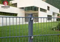 China Black Welded 2200mm Double Wire Mesh Fence High Security Anti Climb for sale