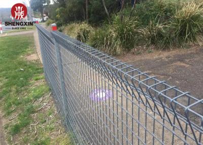 China A252 RAL 7016 Dark Grey BRC Mesh Fence 1.8mx2.4m Roll Top Weld Mesh Fencing for sale