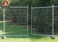 China Triangle Bending 6ftx9ft Temporary Fence Panels Frame Powder Coated for sale
