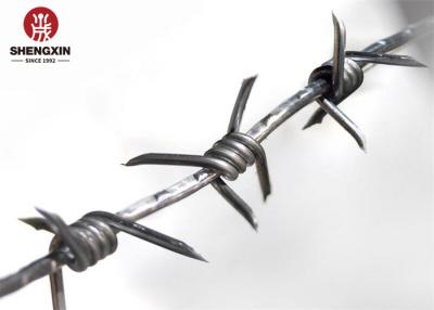 China 50kg Roll Razor Railway Galvanized Barbed Wire Rust Proof for sale