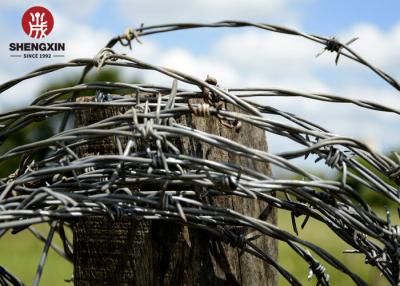 China Heavy Pvc Coated 960mm Galvanized Barbed Wire Anti Rust for sale