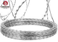 China Concertina Hot Dipped Galvanized Razor Barbed Wire 100m Roll for sale