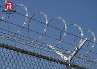 China Single Razor 10m Galvanized Barbed Wire For Prison And Airport for sale