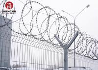 China Concertina Hot Dipped Galvanized Iron Barbed Wire Razor Grey Coated for sale