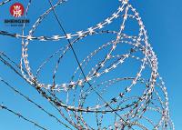 China Concertina Hot Dipped Galvanized Iron Barbed Wire Razor Grey Coated for sale