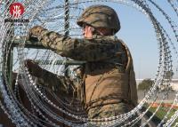 China Customized Thickness 0.35mm Galvanized Razor Barbed Wire Low Carbon Steel for sale