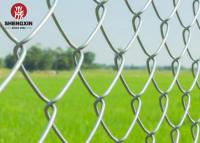China Woven Green 5ft Chain Link Mesh Fence For Privacy Rhombus for sale