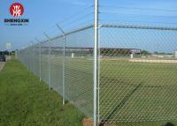 China Length 25m Chain Link Mesh Fence Rhombus Zinc Coating For Farm for sale