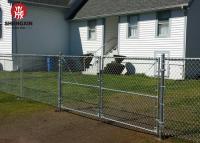 China Round Post 1.8m Chain Link Mesh Fence PVC Coated Diamond Shape for sale