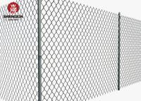 China Round Post 1.8m Chain Link Mesh Fence PVC Coated Diamond Shape for sale